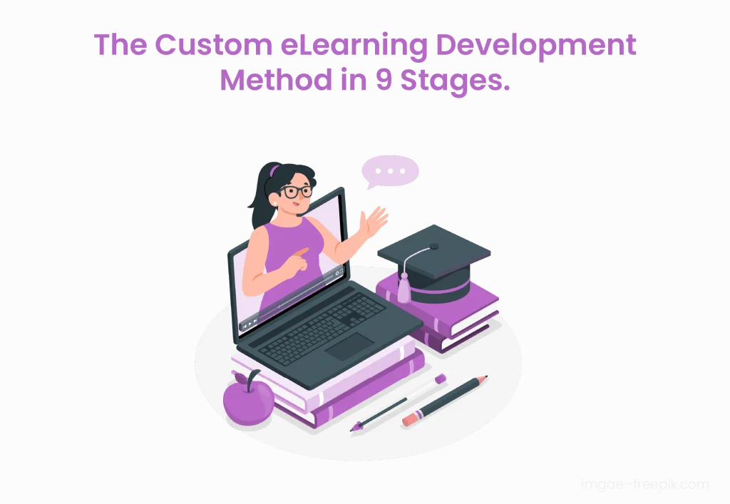Mastering Custom e-Learning Development in 9 Stages